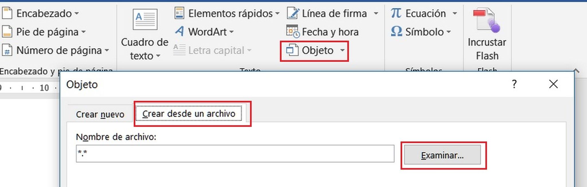 Cómo insertar un vídeo en Word