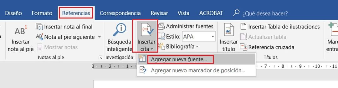 Cómo escribir citas y referencias en Word