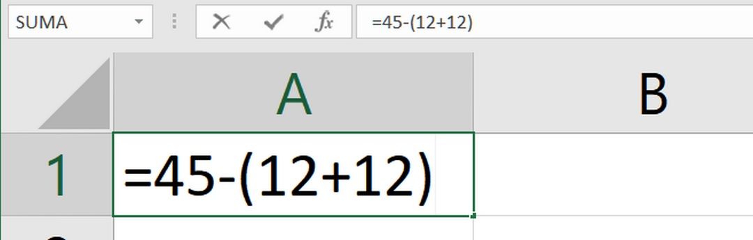 Cómo hacer restas con Excel