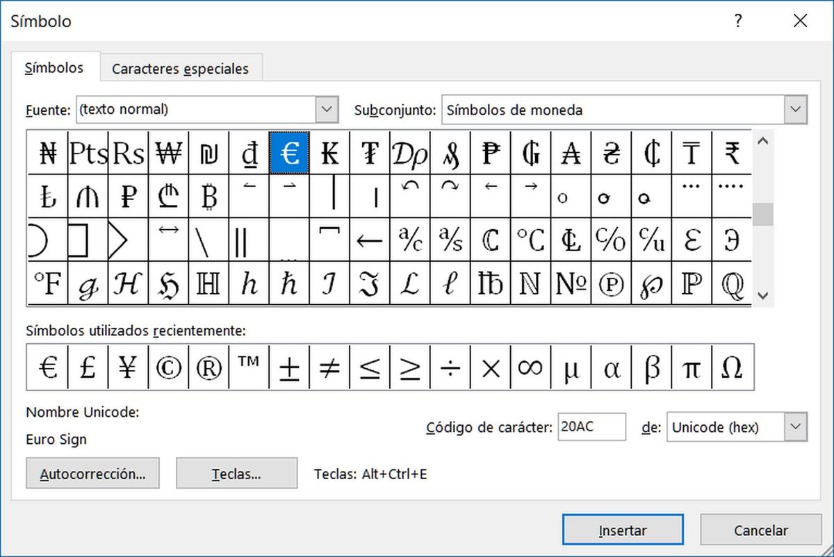 Cómo insertar símbolos matemáticos en Word