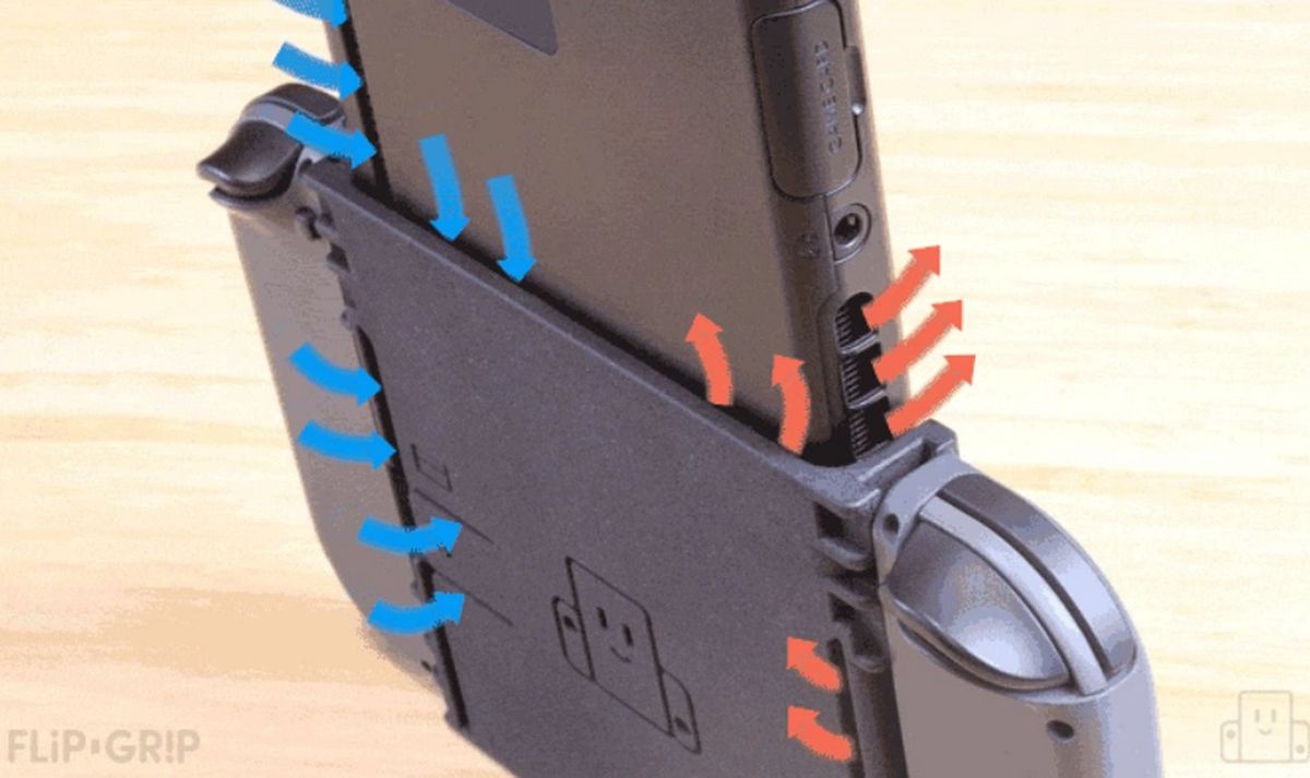 Flip Grip, juega con tu Nintendo Switch en vertical