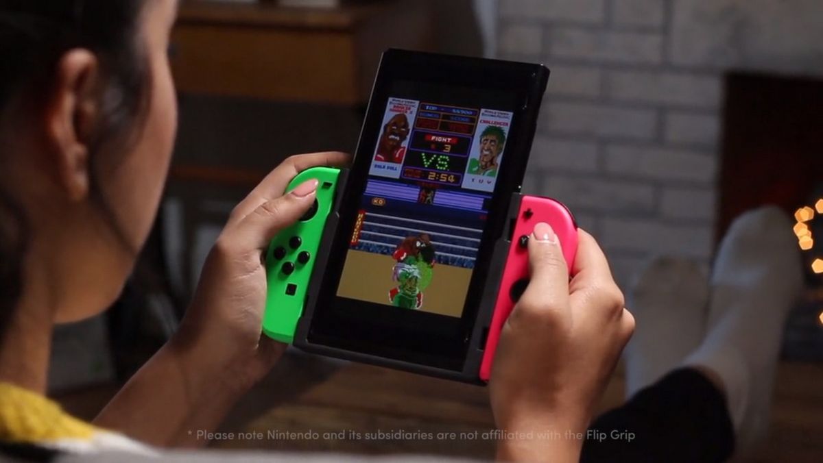 Flip Grip, juega con tu Nintendo Switch en vertical