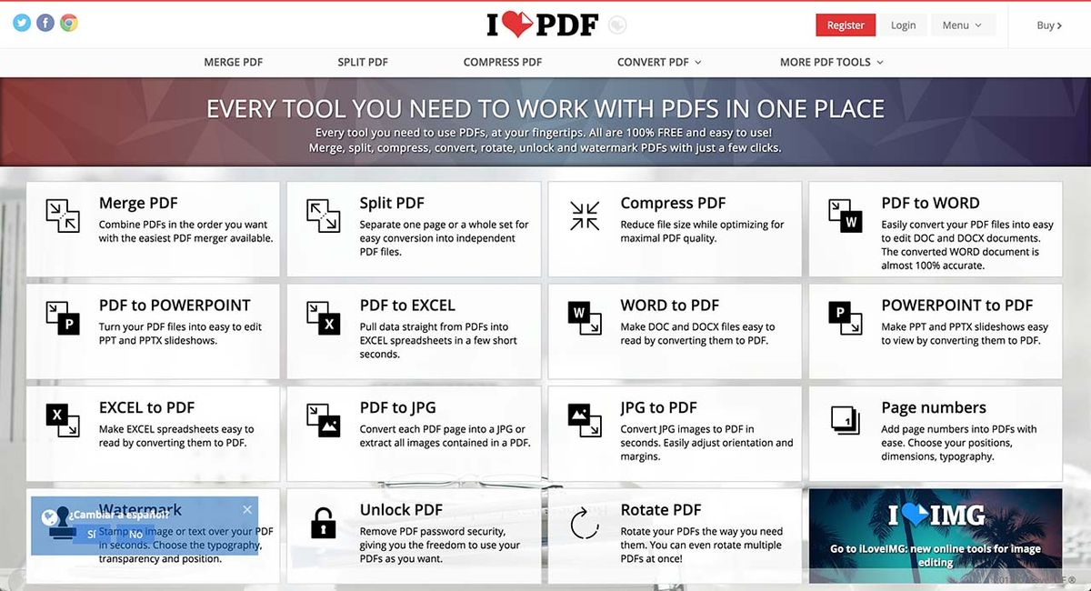 Así puedes editar PDFs online con iLovePDF