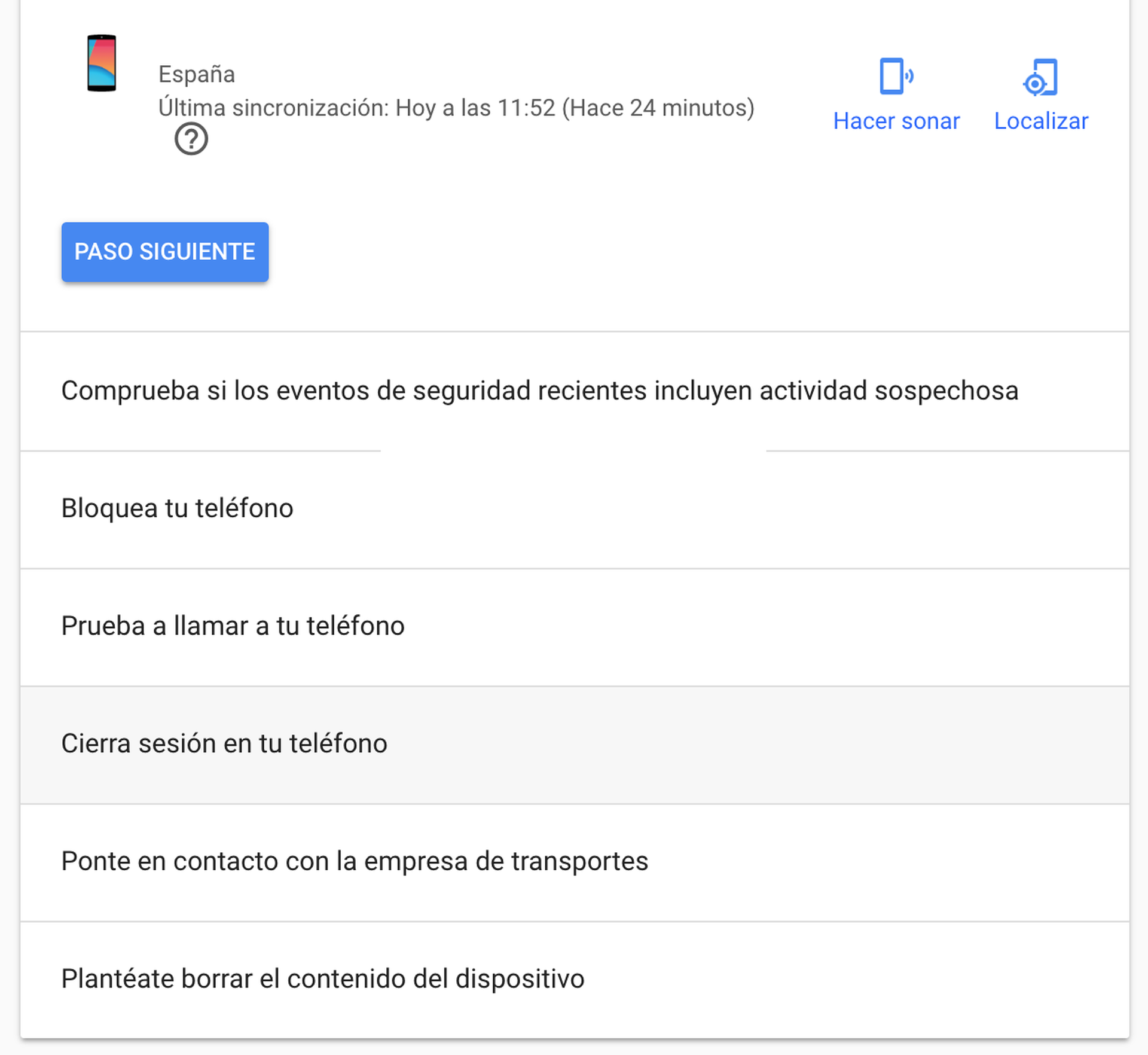 Cómo localizar tu móvil Android robado o perdido en 2019