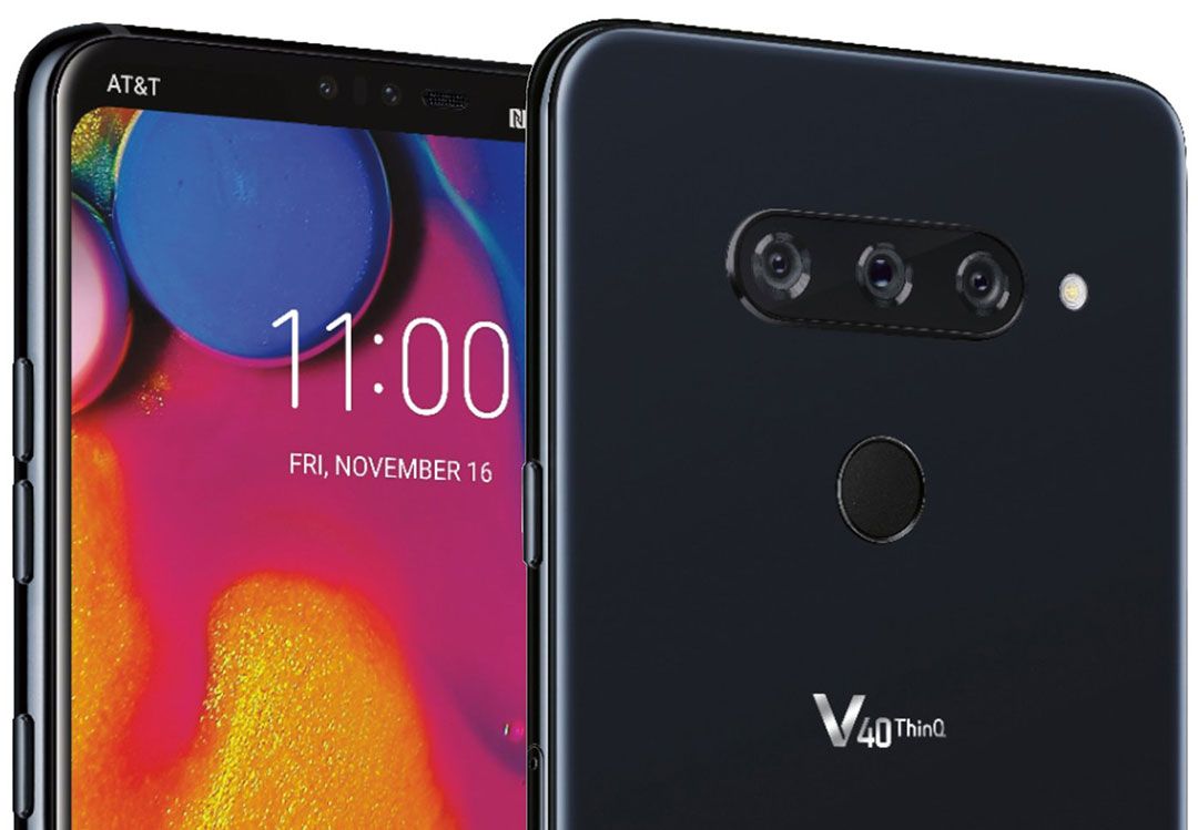 LG V40 ThinQ: render filtrado confirma las 5 cámaras y notch oculto