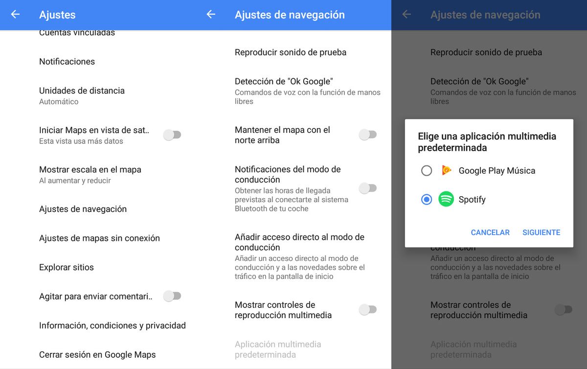 Cómo controlar Spotify desde Google Maps mientras conduces