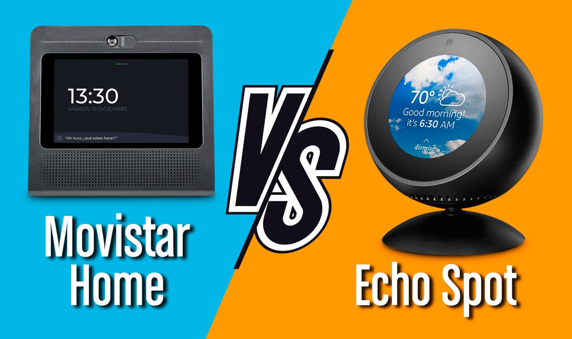 Echo Spot vs Movistar Home, comparativa de características, funciones y ...