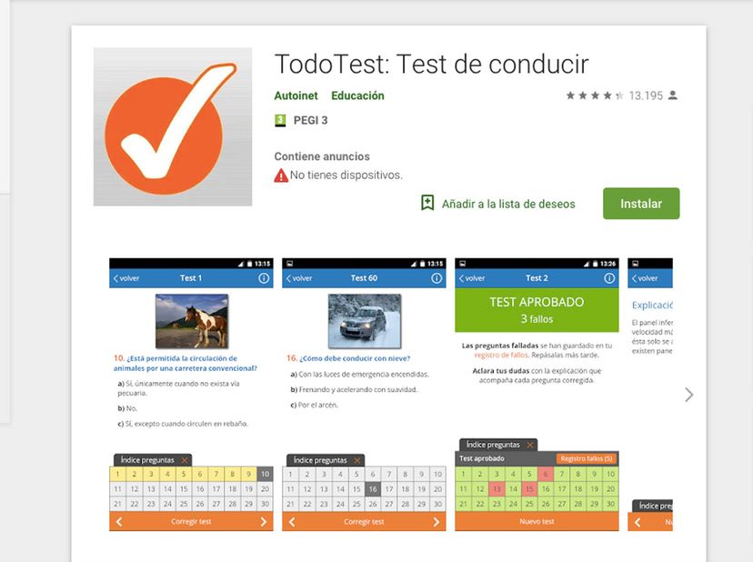 Las 5 mejores aplicaciones para hacer tests del carné de conducir