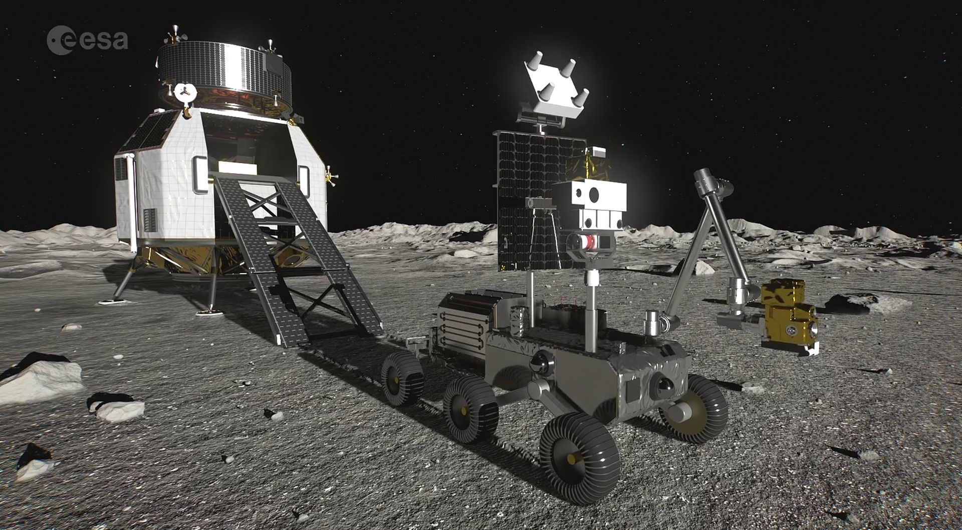 Un vídeo muestra cómo el robot europeo Heracles irá a la Luna y enviará ...