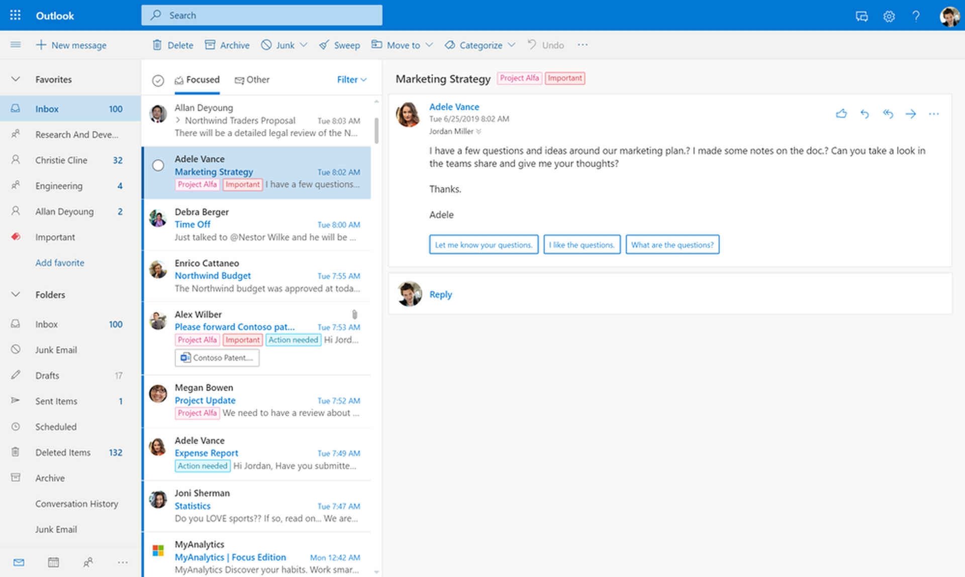 Este será el nuevo diseño de Outlook