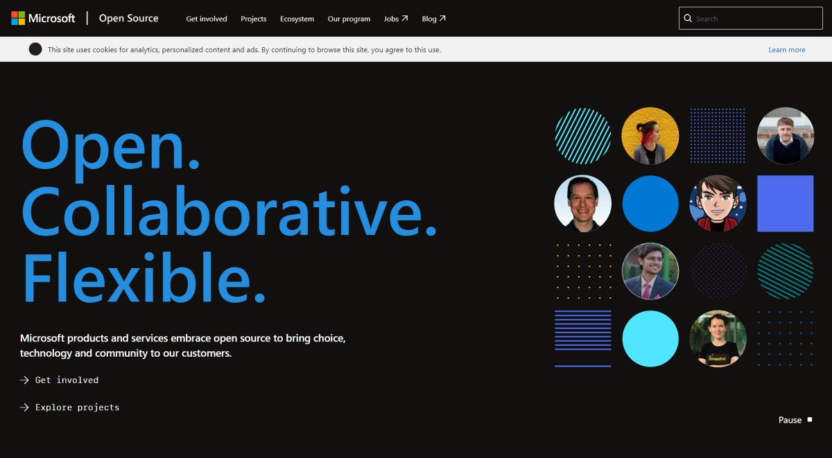 Microsoft Open Source, la web en donde Microsoft agrupa todos sus ...