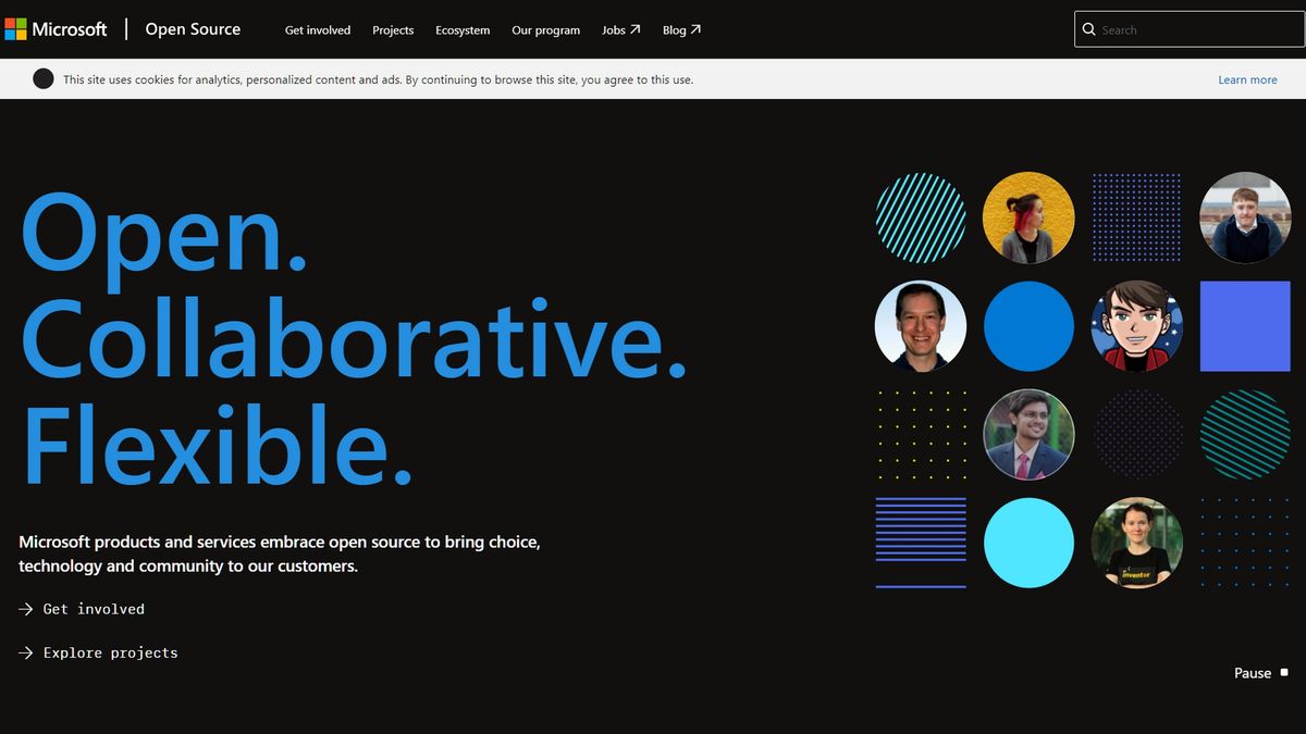 Microsoft Open Source, la web en donde Microsoft agrupa todos sus ...