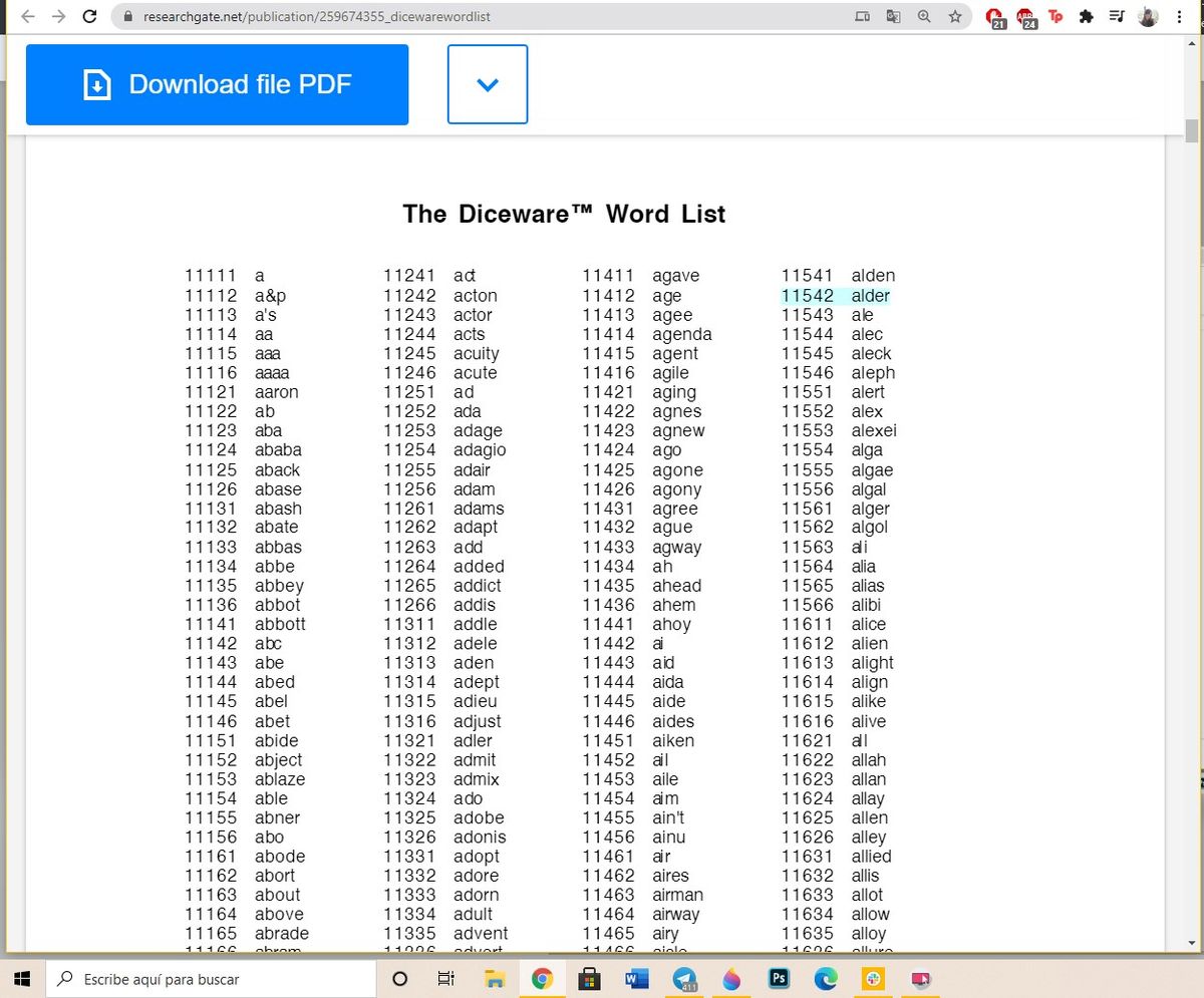 Técnica Diceware, o cómo un dado nos proporciona la contraseña más segura