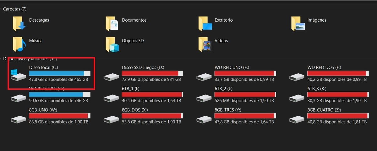 Por qué el disco duro de Windows siempre tiene la letra C, y no la A o B