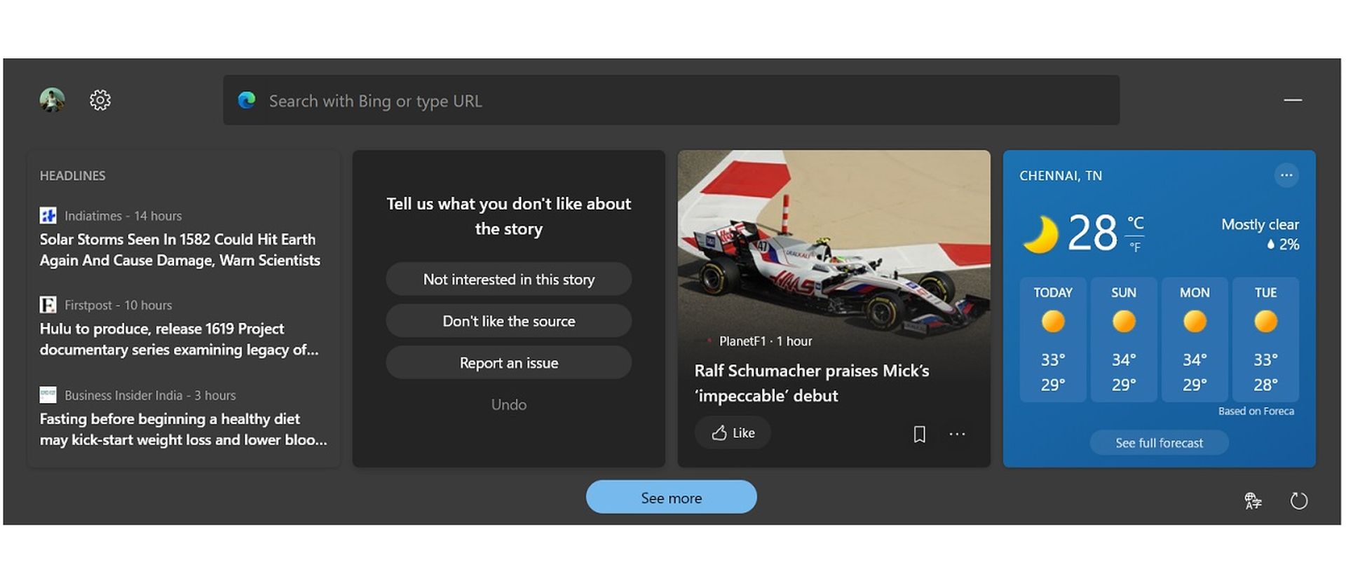 Windows 10 recibe una función de búsqueda en widgets flotantes gracias ...