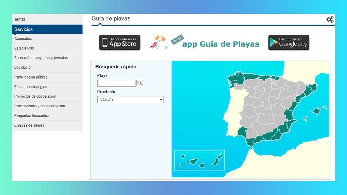 Descubre nuevas calas y playas con la app oficial Guía de Playas para iOS