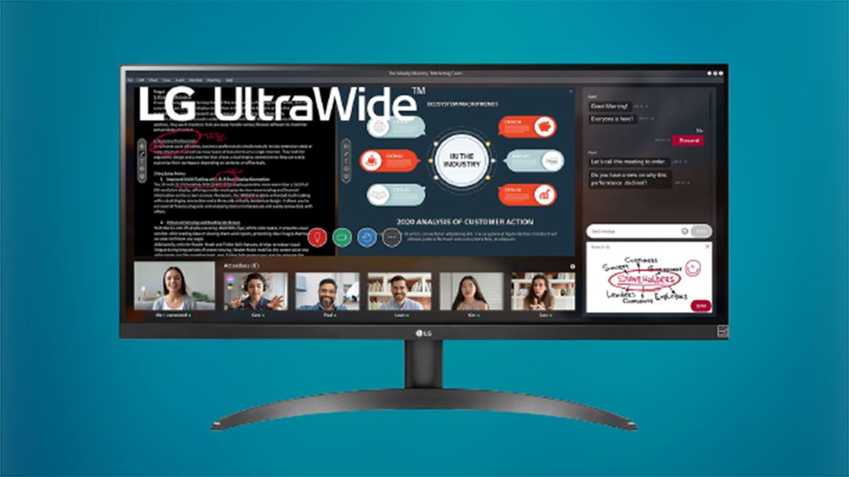 Con este monitor panorámico LG ya puedes tener tu propia oficina en ...