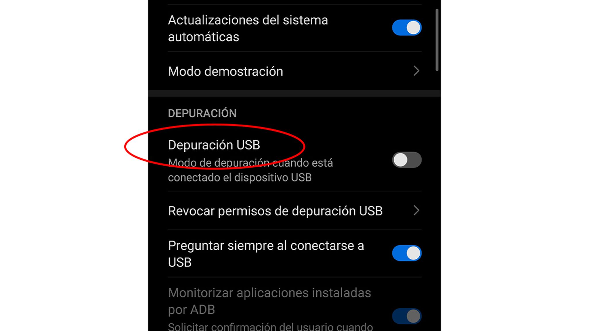Depuración USB en Android, cómo sacarle partido