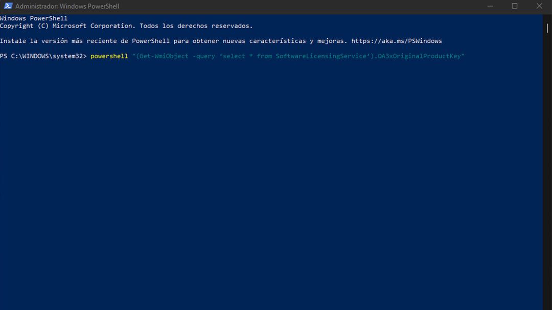 Así podemos encontrar la clave de licencia en Windows 11