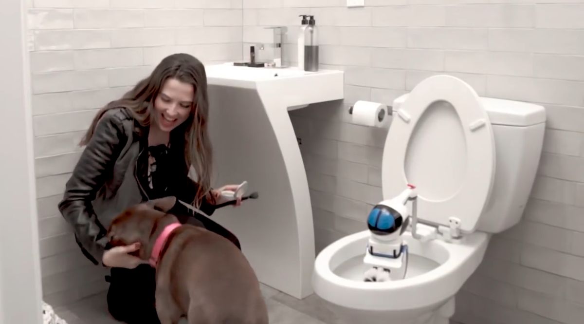 Giddel, el robot limpia retretes (vídeo)