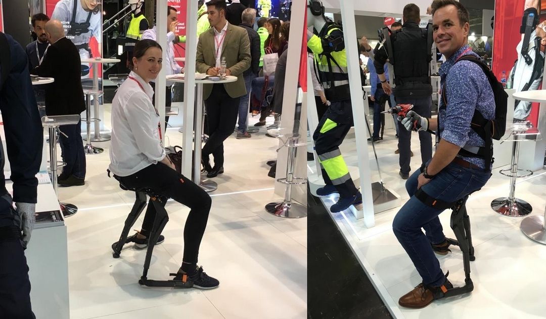 Chairless Chair 2.0, dos piernas extra que nos permiten sentarnos en ...