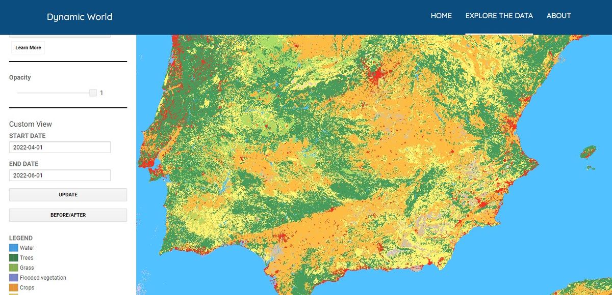 Así es Dynamic World, la plataforma de Google que usa la IA para ...