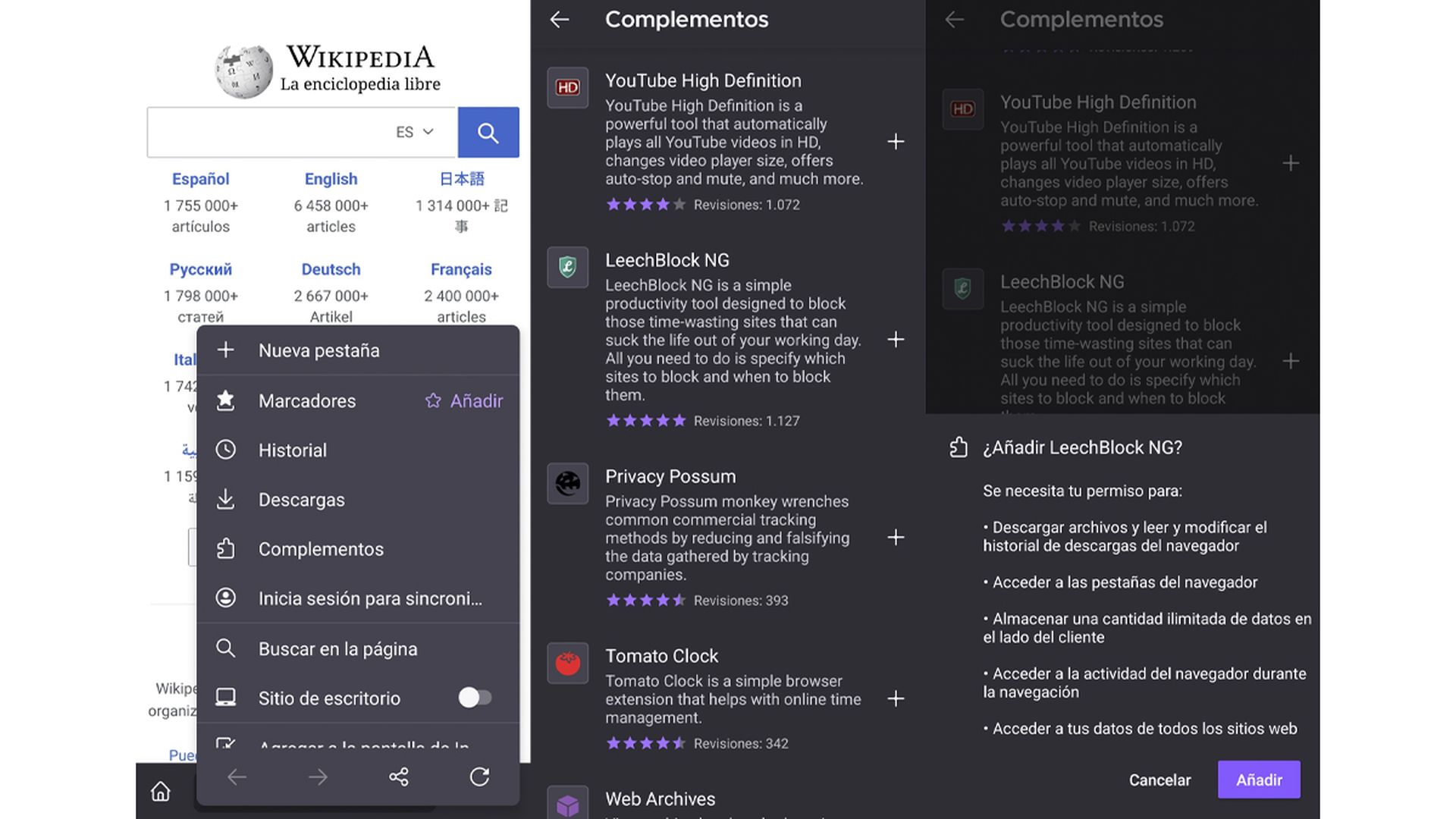 Cómo bloquear páginas web en Android
