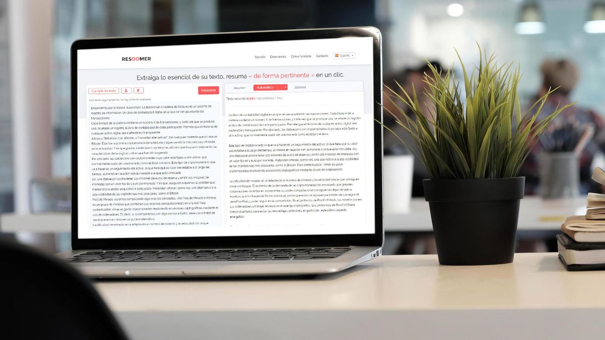 Si todavía es pronto para rendir al 100% en clase esta web te ayuda a resumir tu trabajo