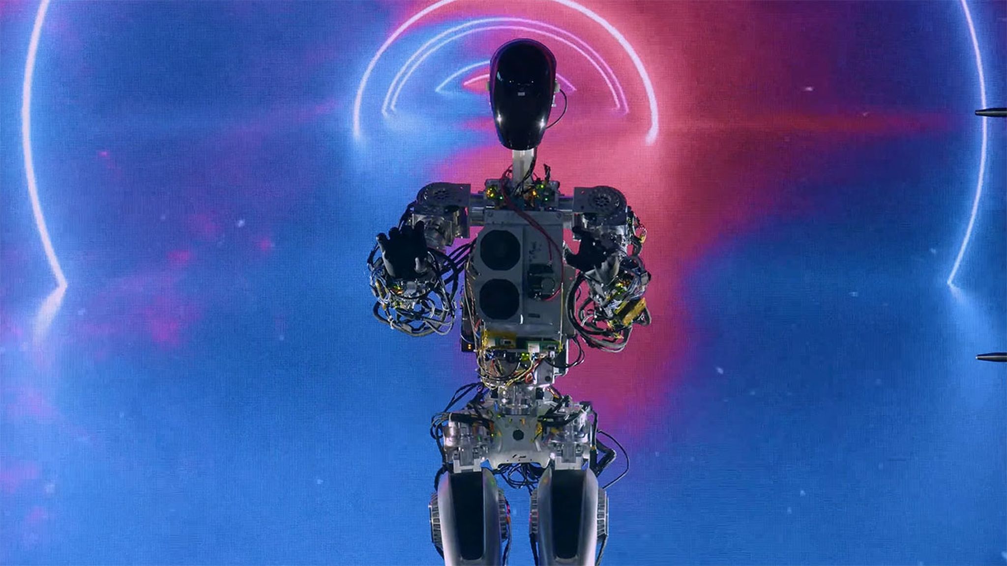 Este es el primer prototipo de Optimus, el robot humanoide de Tesla que ...