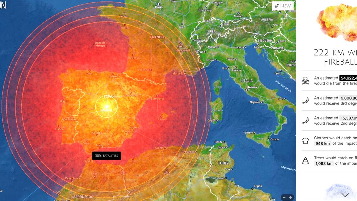 ¿Qué sucedería si impacta un meteorito en tu ciudad? Con esta web ...