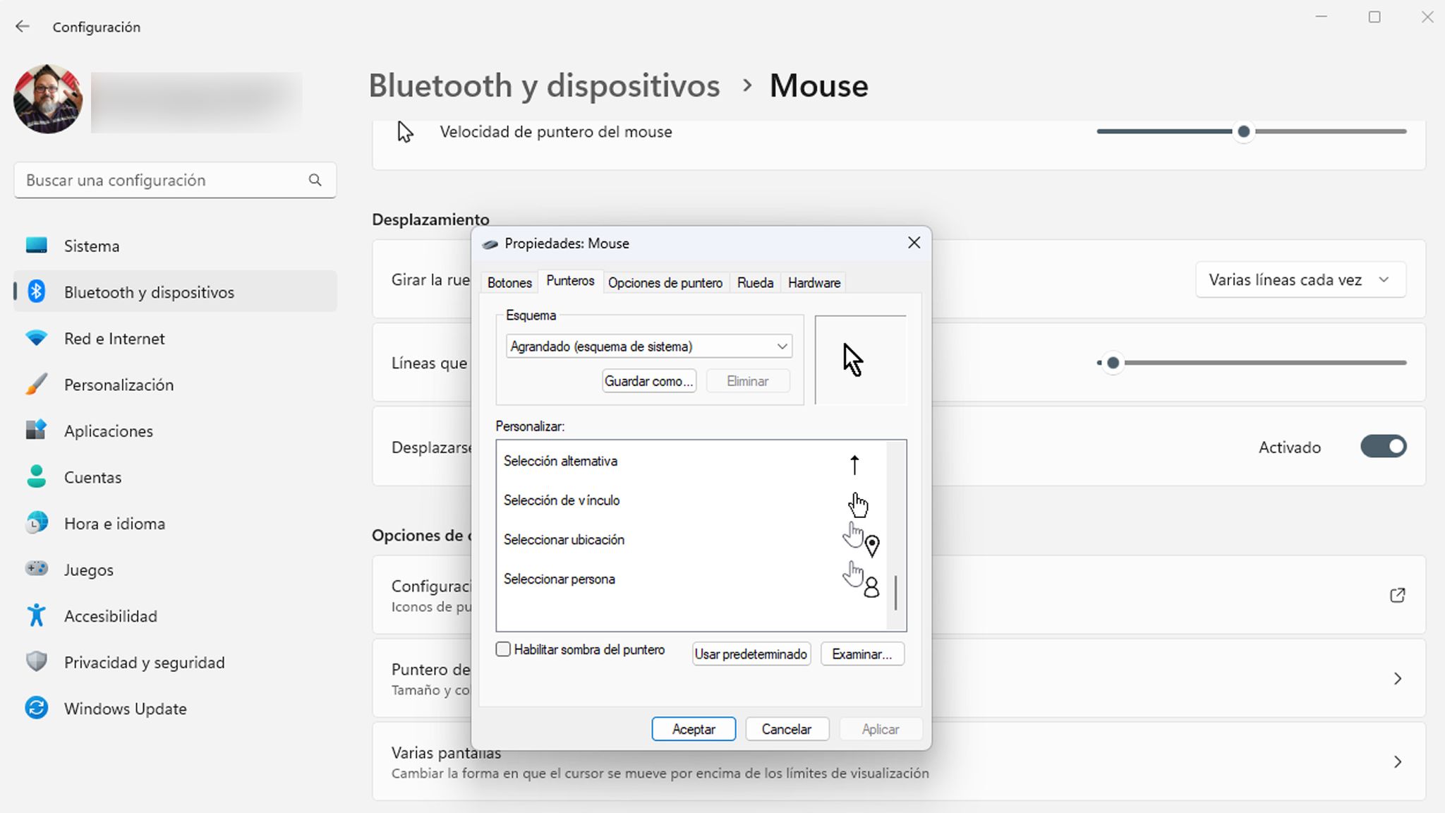 Cómo cambiar y personalizar el cursor del ratón en Windows