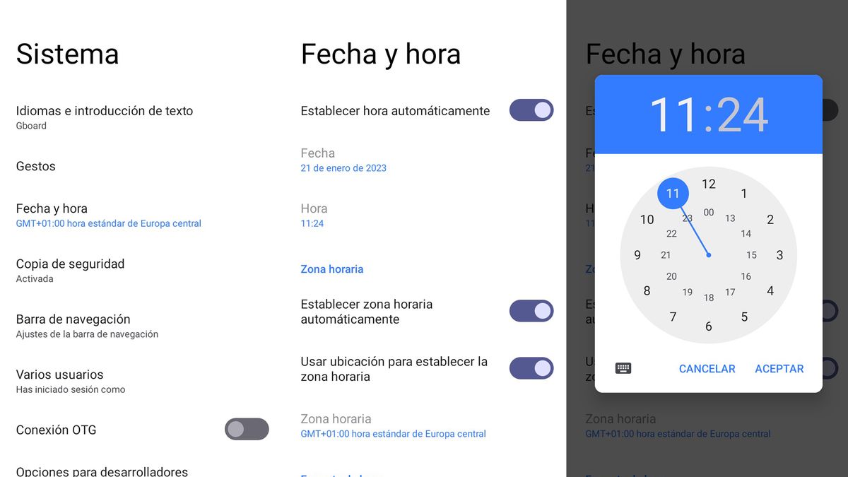 Cómo arreglar que tu móvil Android o iPhone no muestre bien la hora