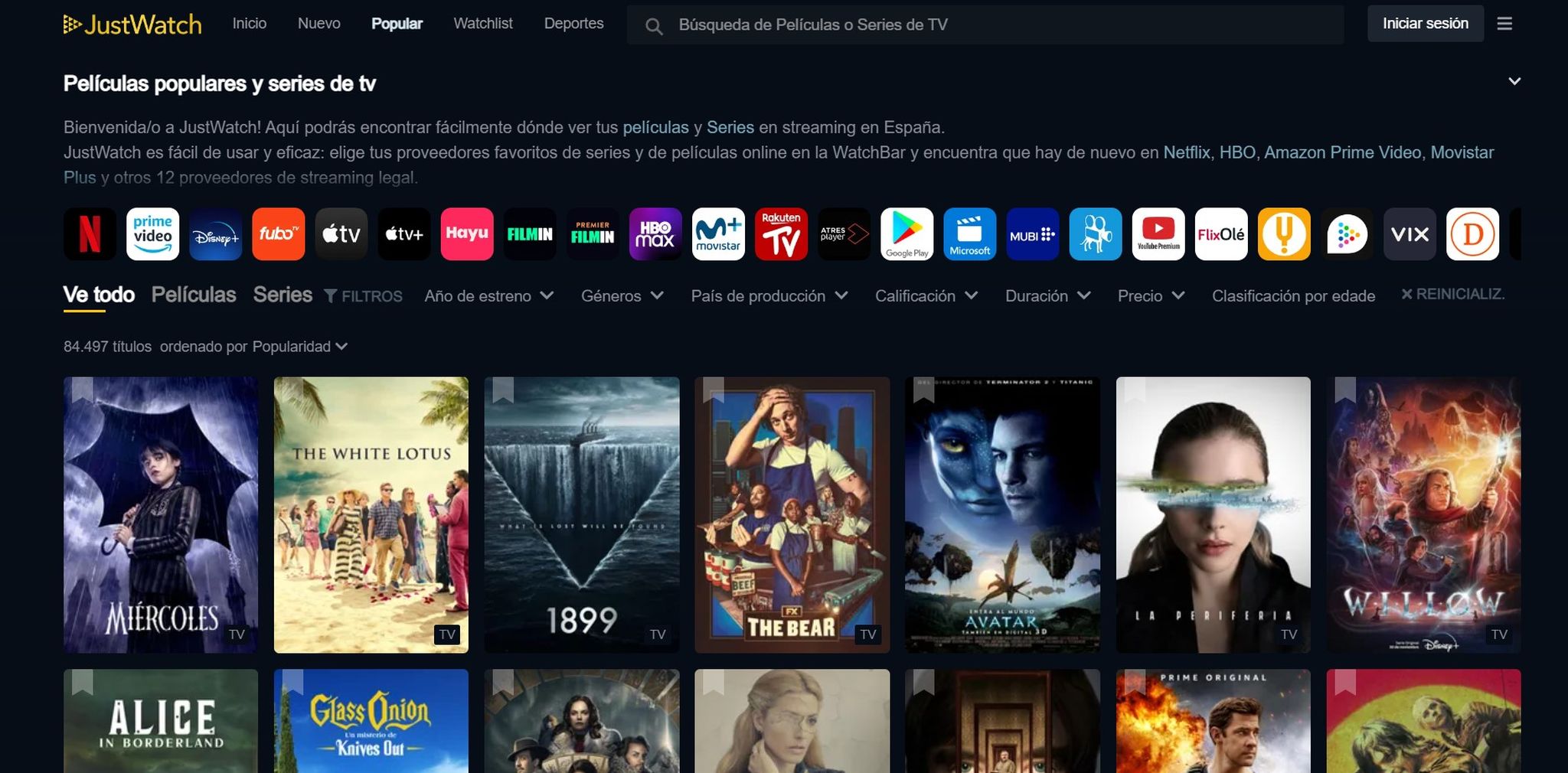 Qué es y cómo funciona JustWatch, la guía de películas y series en streaming perfecta
