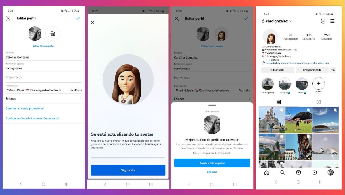 Así puedes activar la nueva función de perfil dinámico de Instagram y jugar con tu foto de perfil