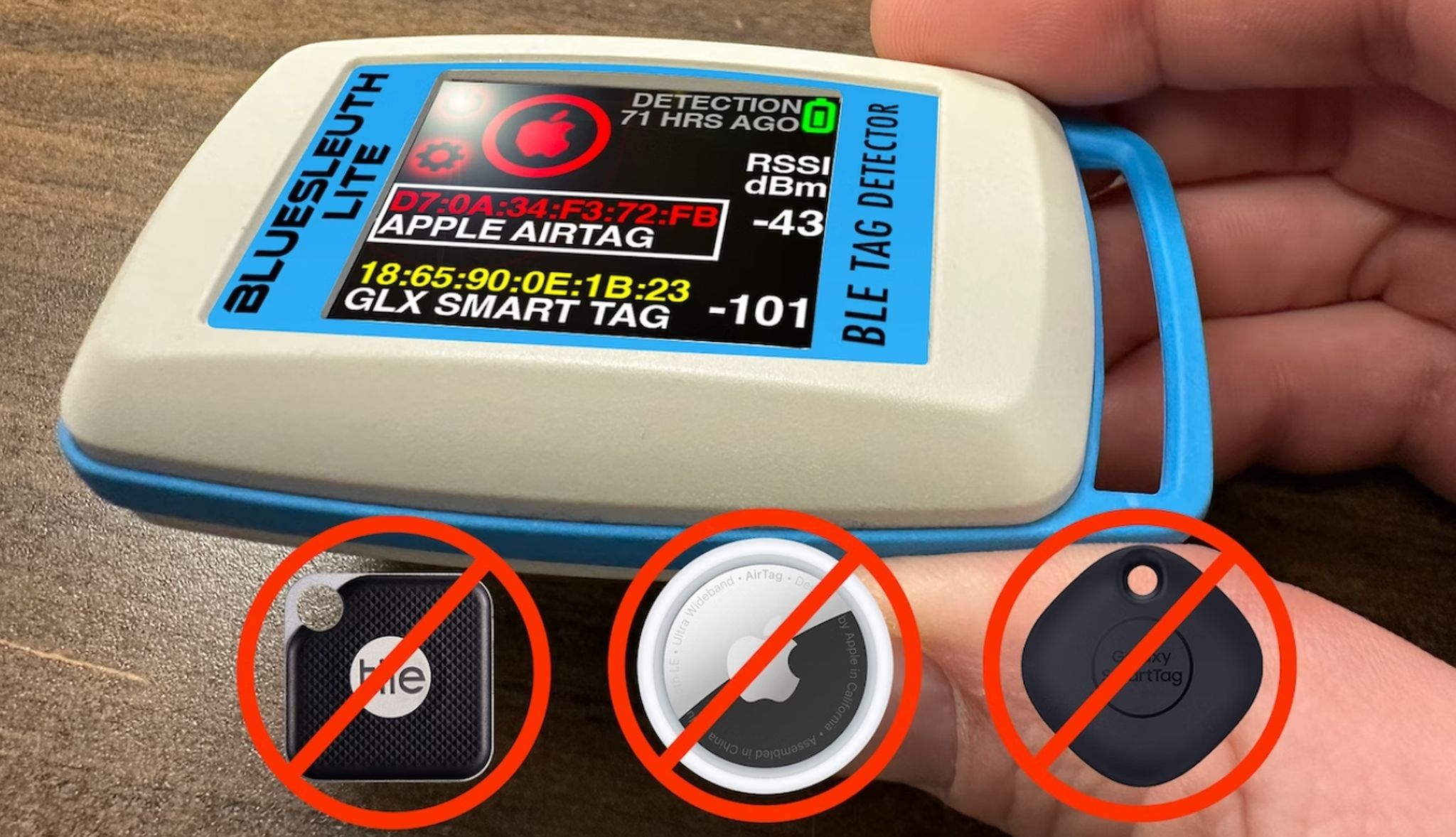 Este dispositivo detecta Airtags y otras etiquetas BLE para que no te rastreen sin tu permiso