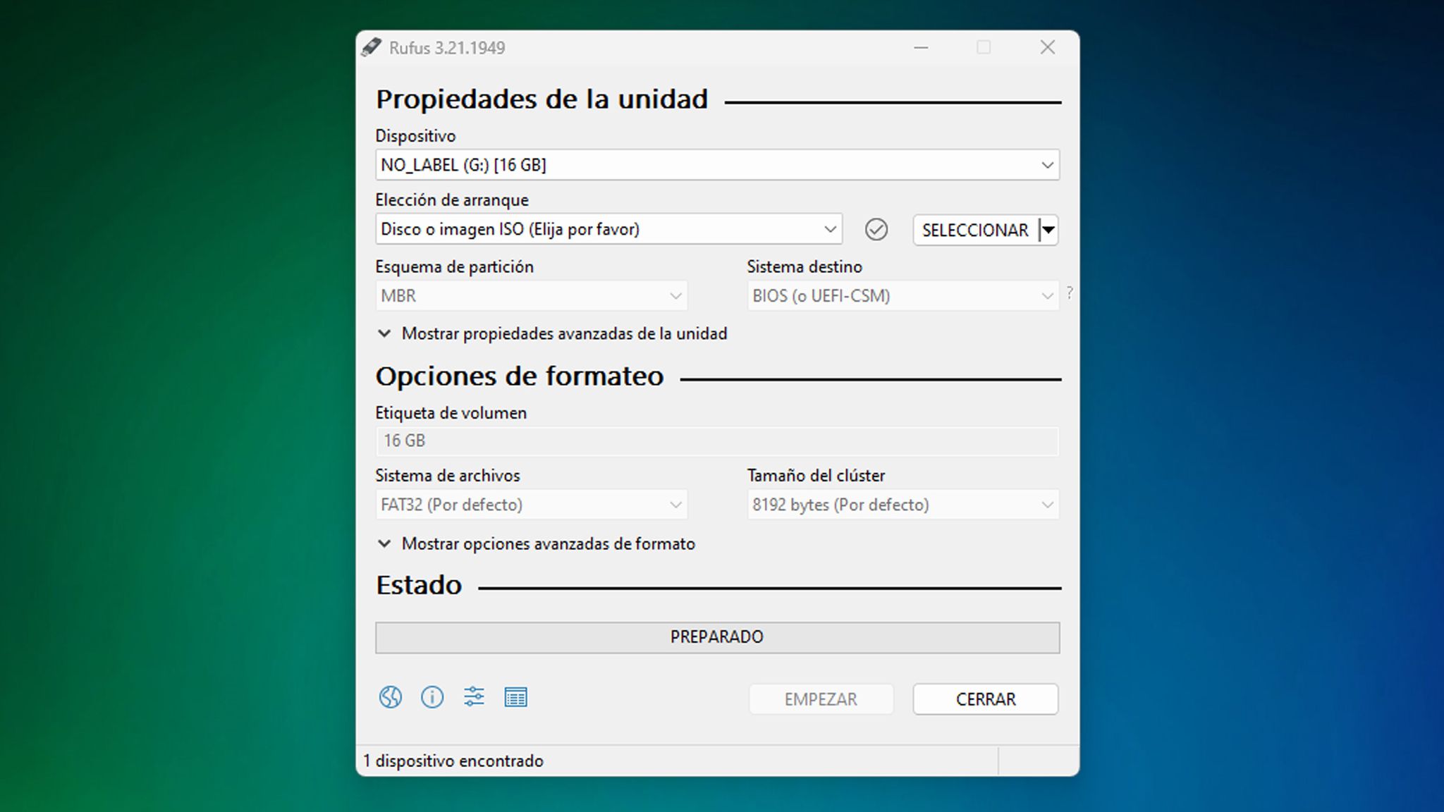 Cómo usar Rufus para crear un disco de arranque