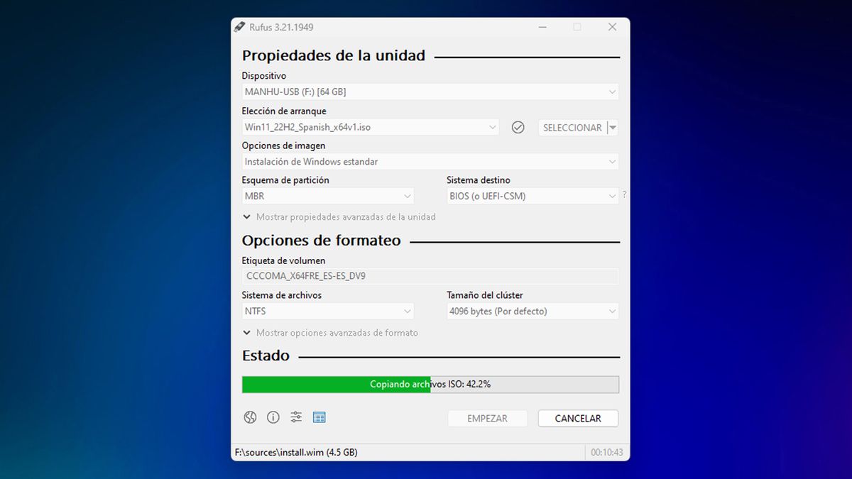 Cómo usar Rufus para crear un disco de arranque
