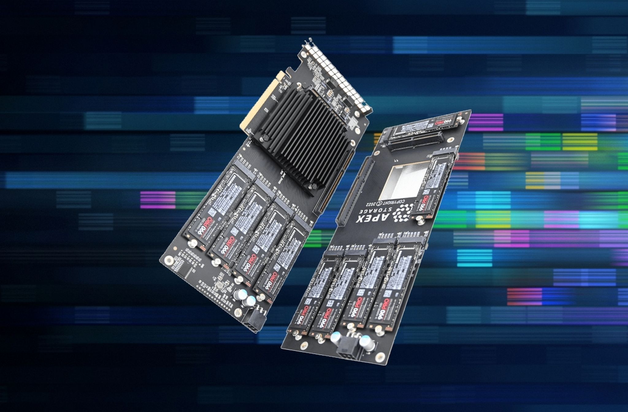 Esta tarjeta de PC con 21 SSD, ofrece una capacidad de almacenamiento ...