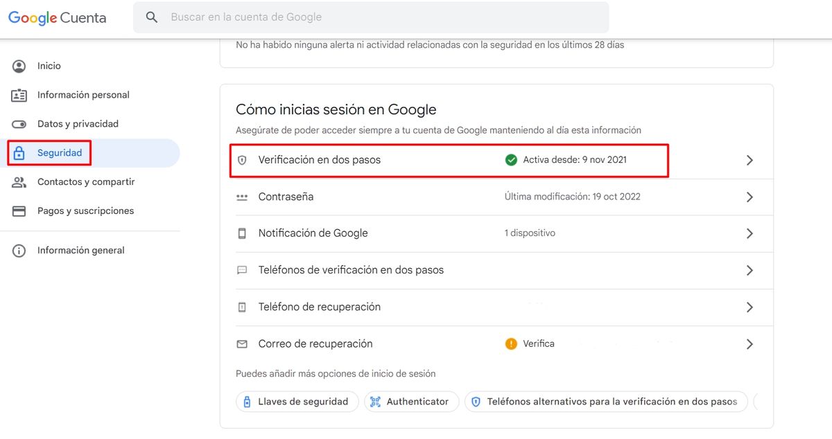 ¿Qué es la verificación en dos pasos (2SV)?