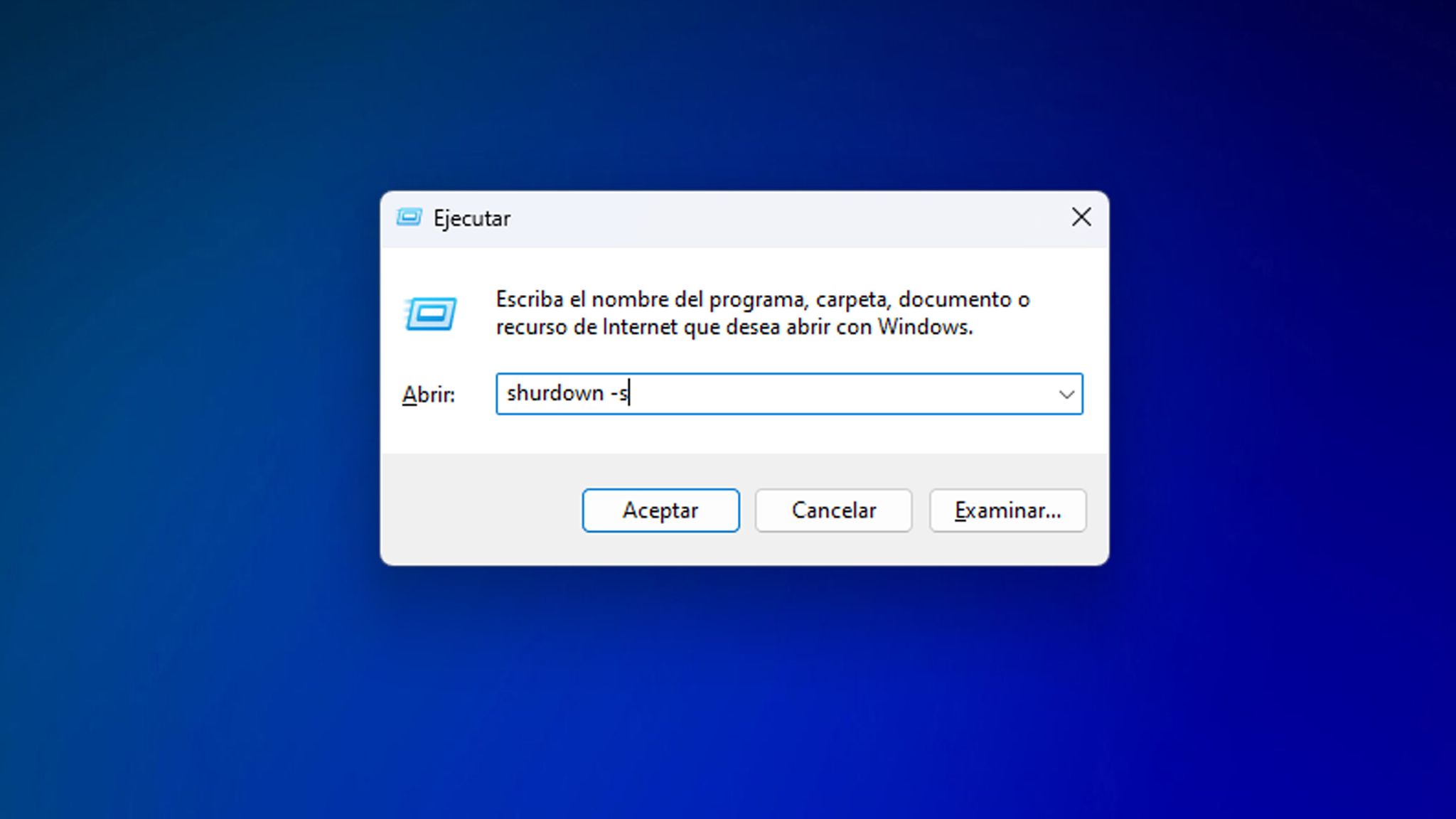 Cómo apagar un ordenador con Windows 11 directamente desde el teclado