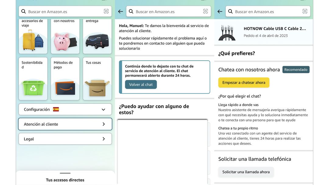 Cómo contactar con atención al cliente de Amazon
