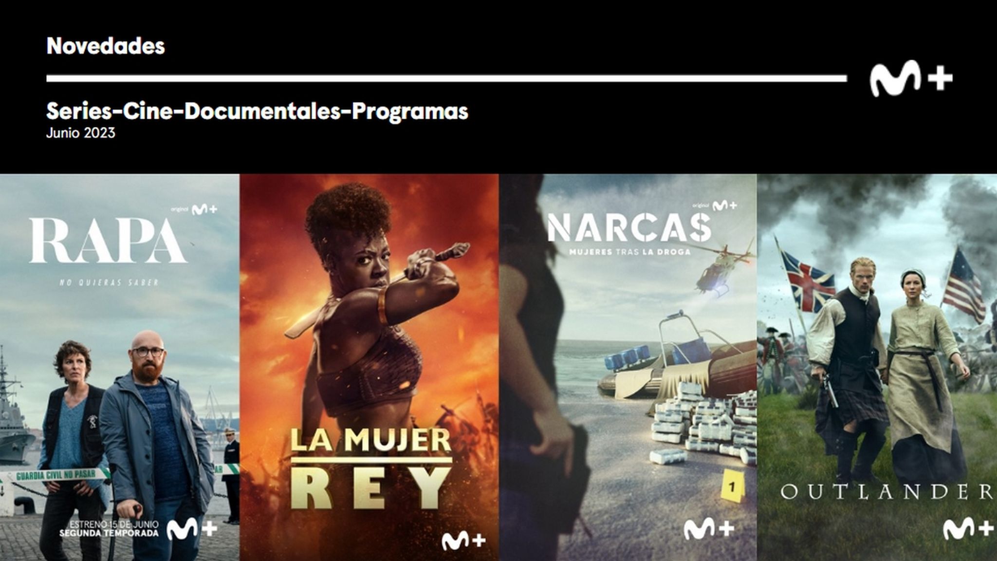 Estrenos de junio en Movistar Plus+: vuelven Outlander y Rapa, y se estrena la nueva serie Narcas
