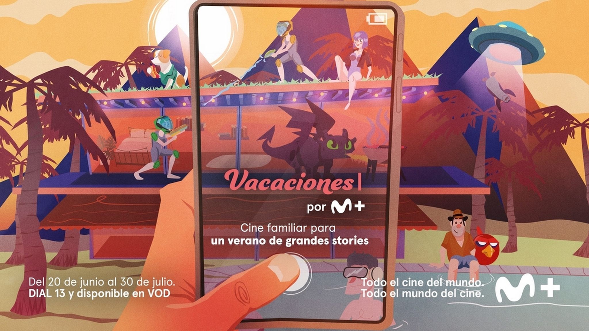 Movistar Plus+ estrena un canal gratuito para este verano, Vacaciones por M+