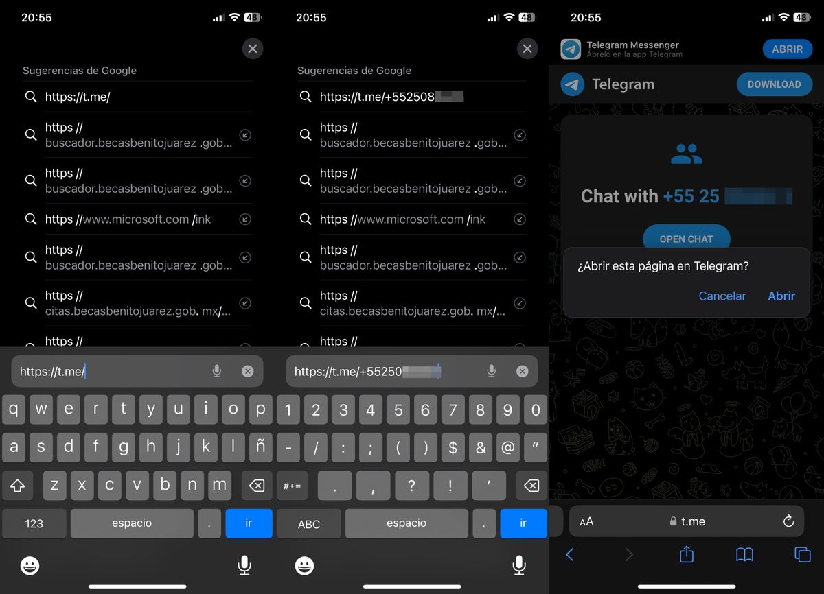 El truco para enviar mensajes en Telegram sin tener que añadir a los contactos