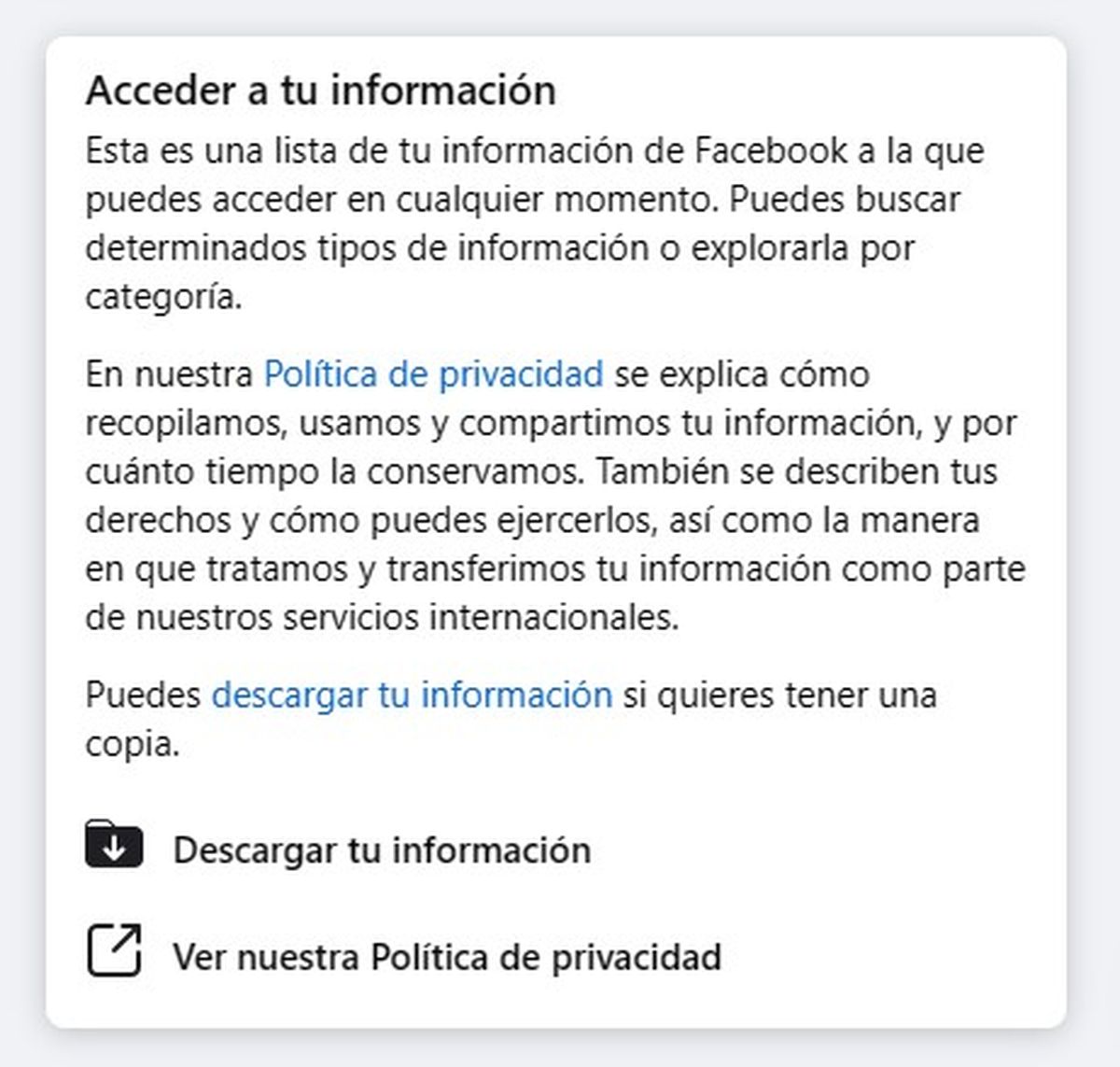 Cómo ver y descargar tus datos de Facebook: guía para conocer lo que la ...