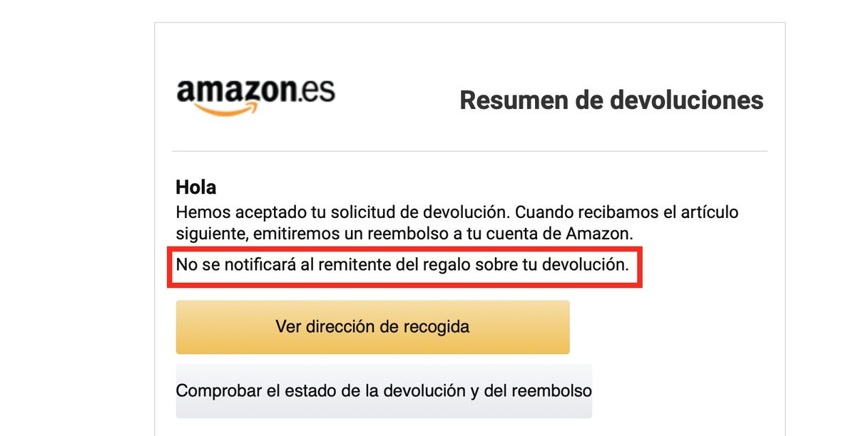 Cómo devolver un regalo de Amazon sin que nadie se entere