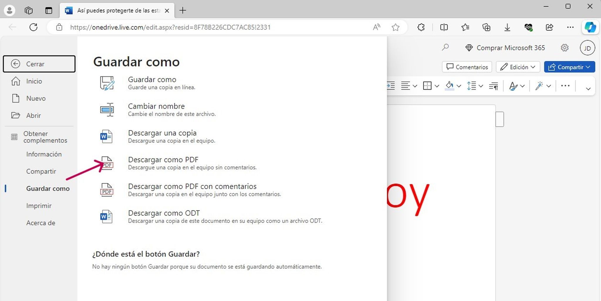 Cómo convertir un documento de Word o Google Docs a PDF
