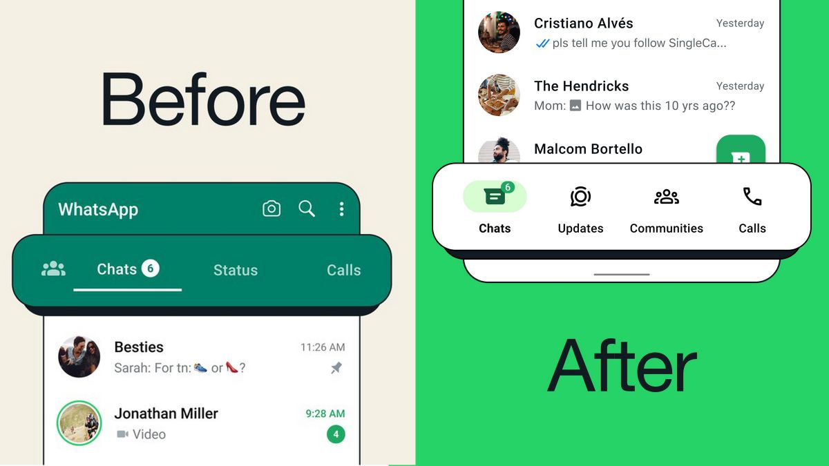 La nueva barra de navegación de WhatsApp ya está disponible: esto es lo ...
