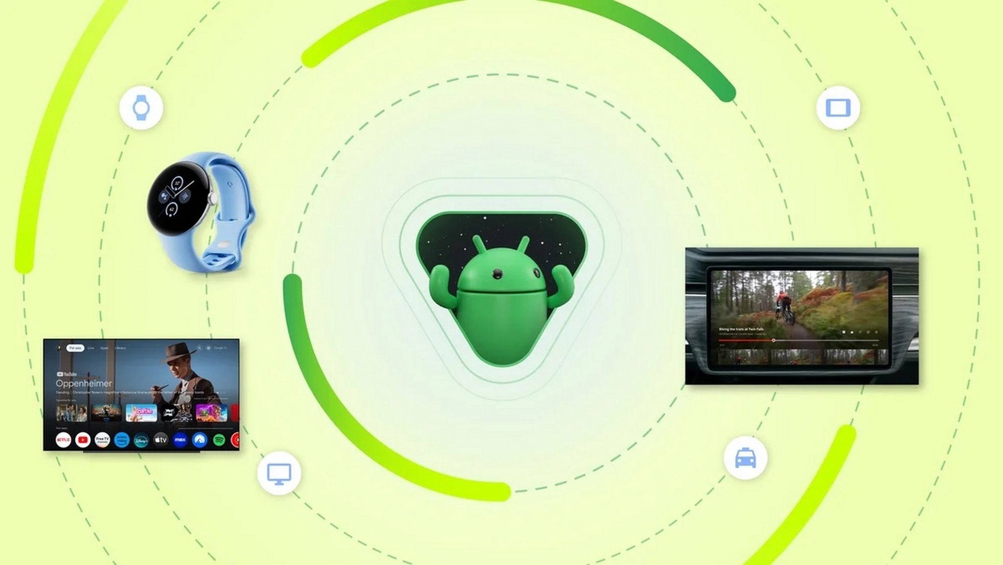 Google I/O Día 2: novedades de Android Auto, Android TV 14, y Wear OS 5