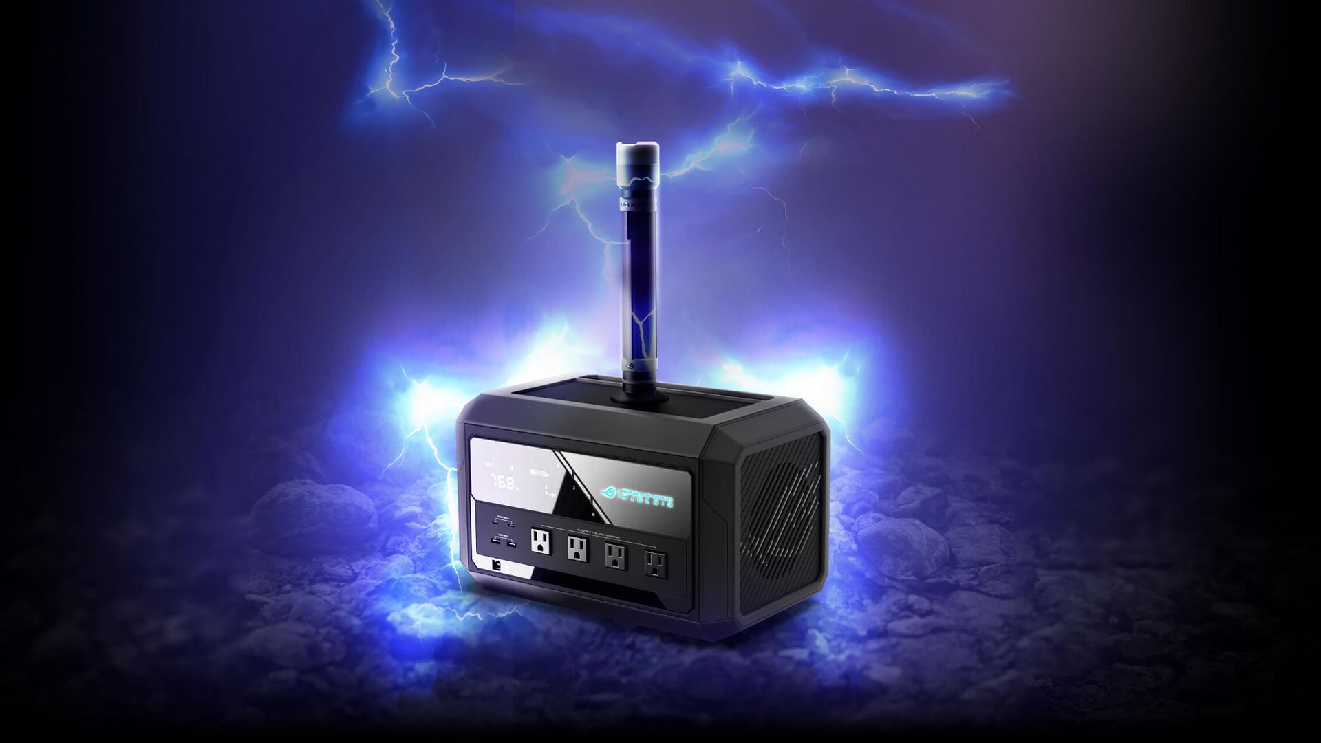 Asus ROG Mjolnir, el martillo de Thor, es un SAI para usar tu PC donde ...